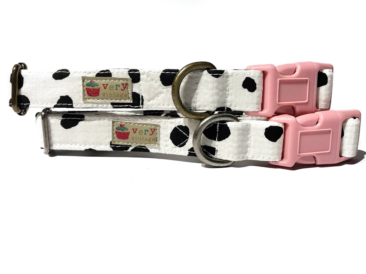 Cow Print Dog Collar | Fun Farm Animal Collar | Black and White Cow ...